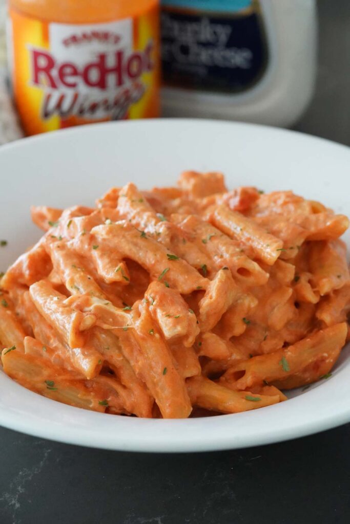 Instant Pot Buffalo Chicken Pasta - A Pressure Cooker Kitchen