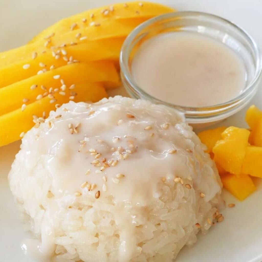Instant Pot Mango Sticky Rice - A Pressure Cooker Kitchen