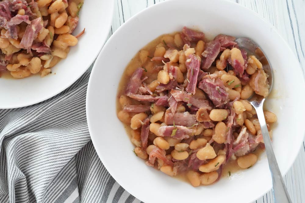Instant Pot Ham & Beans - A Pressure Cooker Kitchen