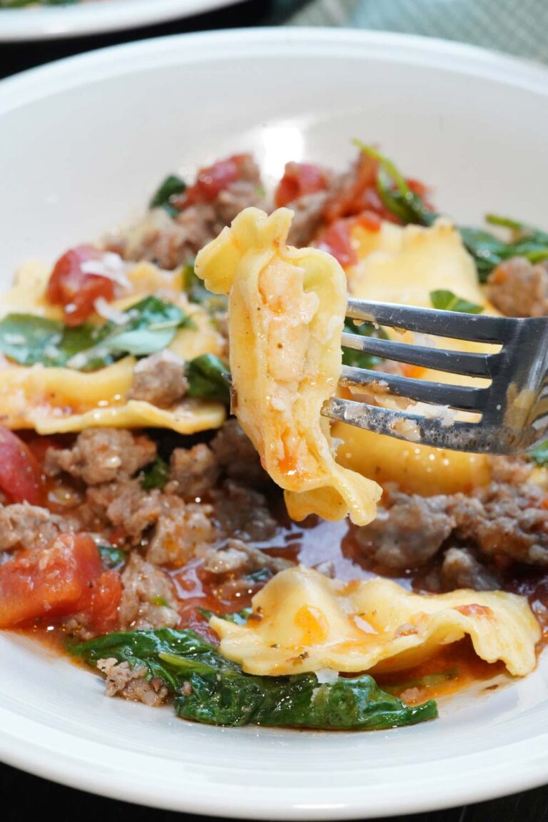 Instant Pot Ravioli with Tomato Sauce - A Pressure Cooker Kitchen