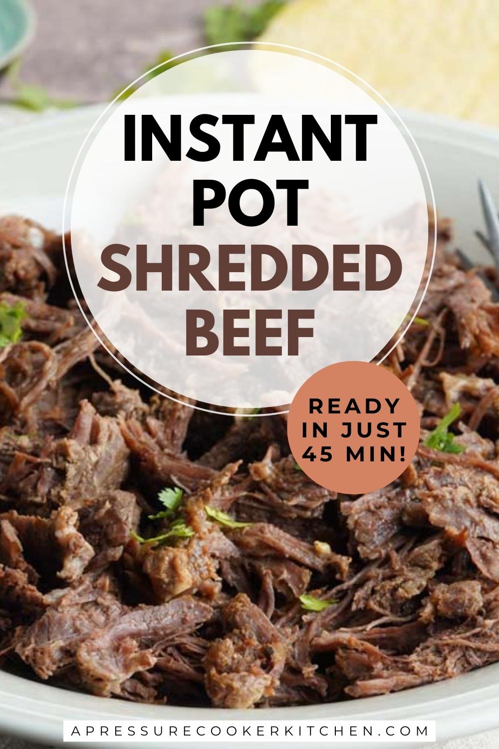 Instant Pot Shredded Beef - A Pressure Cooker Kitchen