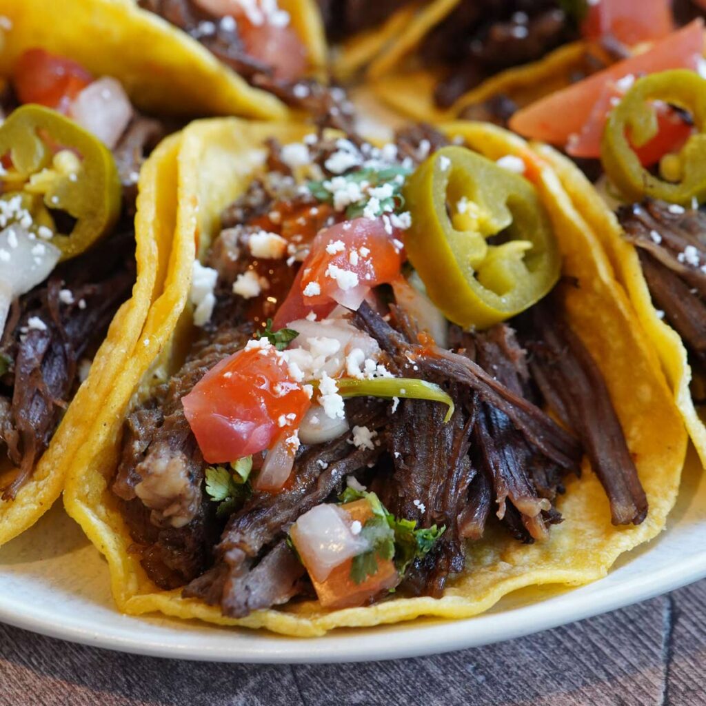 Instant Pot Shredded Beef Tacos - A Pressure Cooker Kitchen