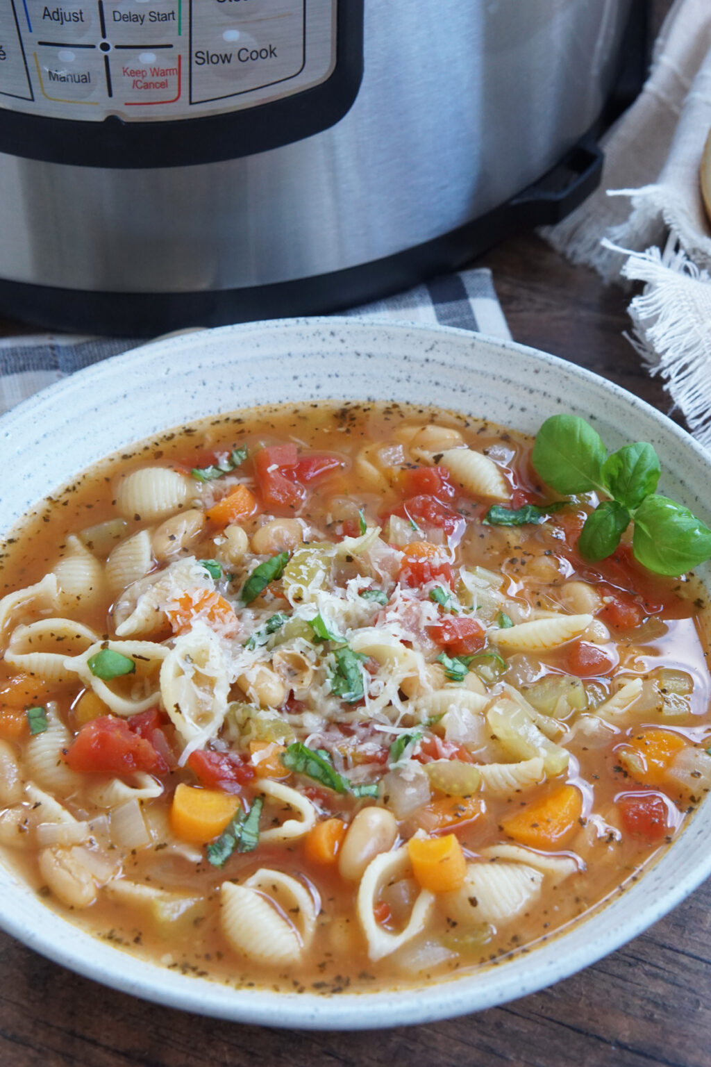 Instant Pot Minestrone Soup - A Pressure Cooker Kitchen